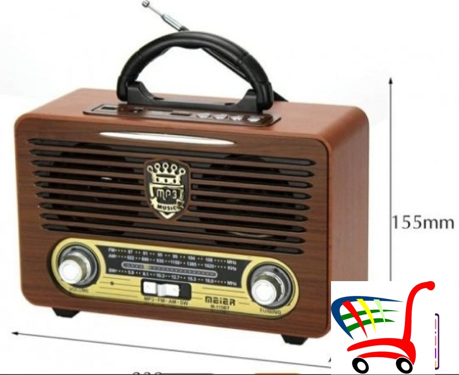 Radio na baterije i struju – retro izgled – M – 115BT – Radio na baterije i struju – retro izgled – M – 115BT