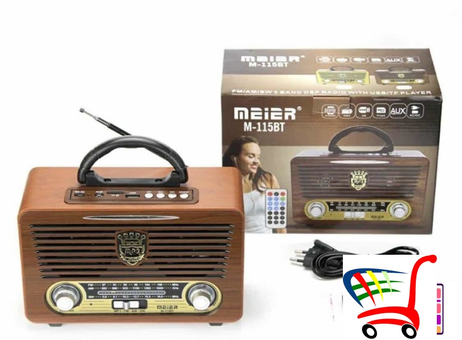 Radio na punjenje – retro izgled – USB,BT,AUX – Radio na punjenje – retro izgled – USB,BT,AUX