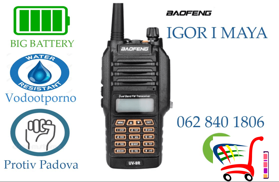 RADIO STANICA UV 9R Vodootporna i Jaca Super Model – RADIO STANICA UV 9R Vodootporna i Jaca Super Model