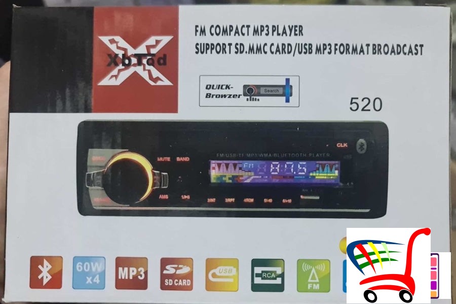 Radio za auto blutut usb mp3 i 4-BT-520 – Radio za auto blutut usb mp3 i 4-BT-520