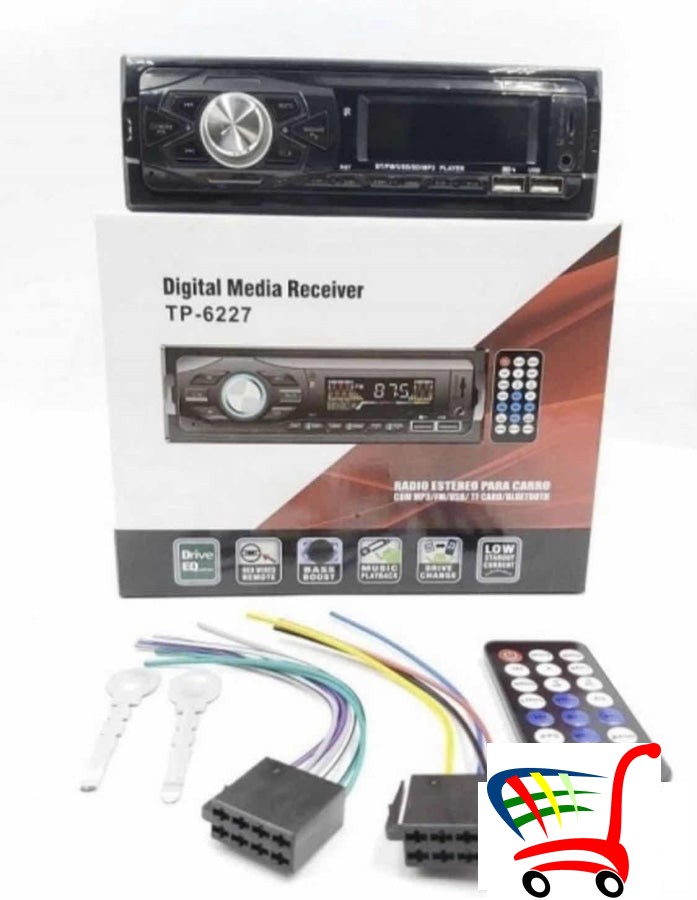 Radio za auto BT-USB-MP3 daljinski TP-6227C – Radio za auto BT-USB-MP3 daljinski TP-6227C