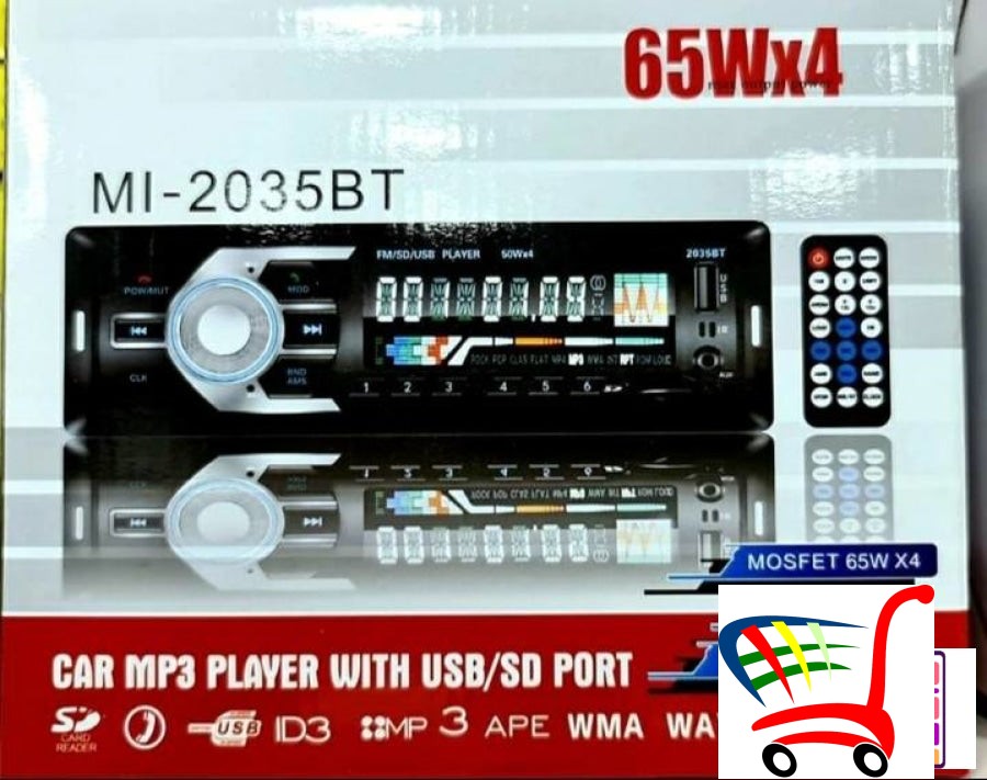 Radio za auto MI 2035 BT / bluetooth / USB / SD – Radio za auto MI 2035 BT / bluetooth / USB / SD