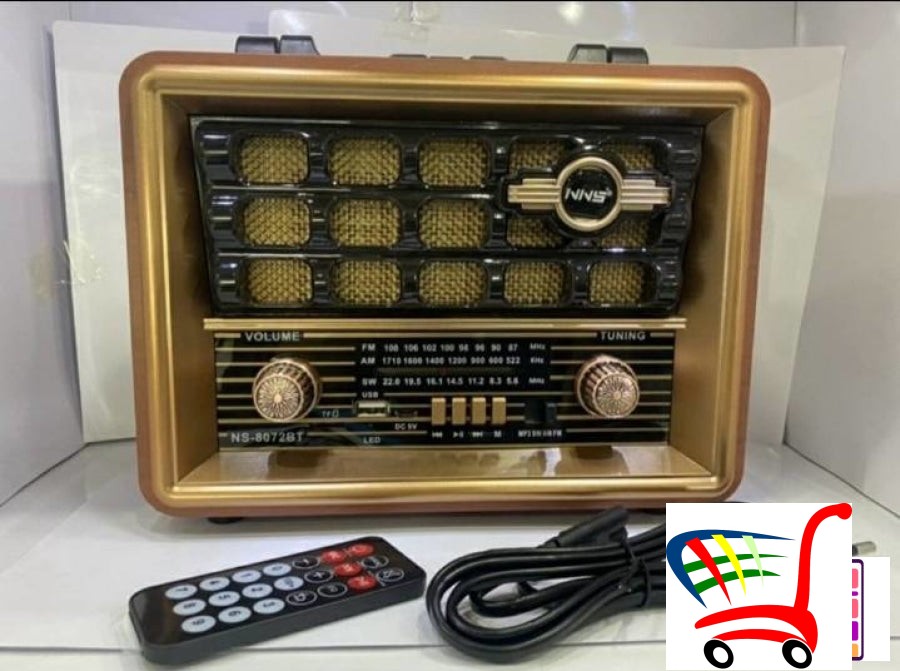 Retro radio – tranzistor / bluetooth / USB / FM / LED – Retro radio – tranzistor / bluetooth / USB / FM / LED