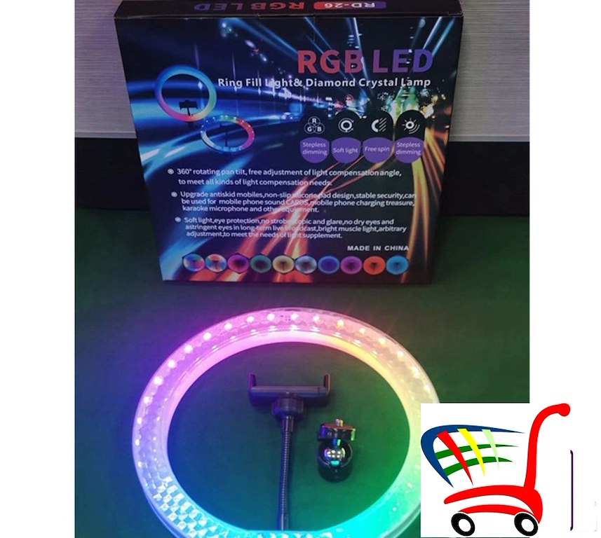 RGB Ring light 10 inča & Diamond crystal lamp – RGB Ring light 10 inča & Diamond crystal lamp