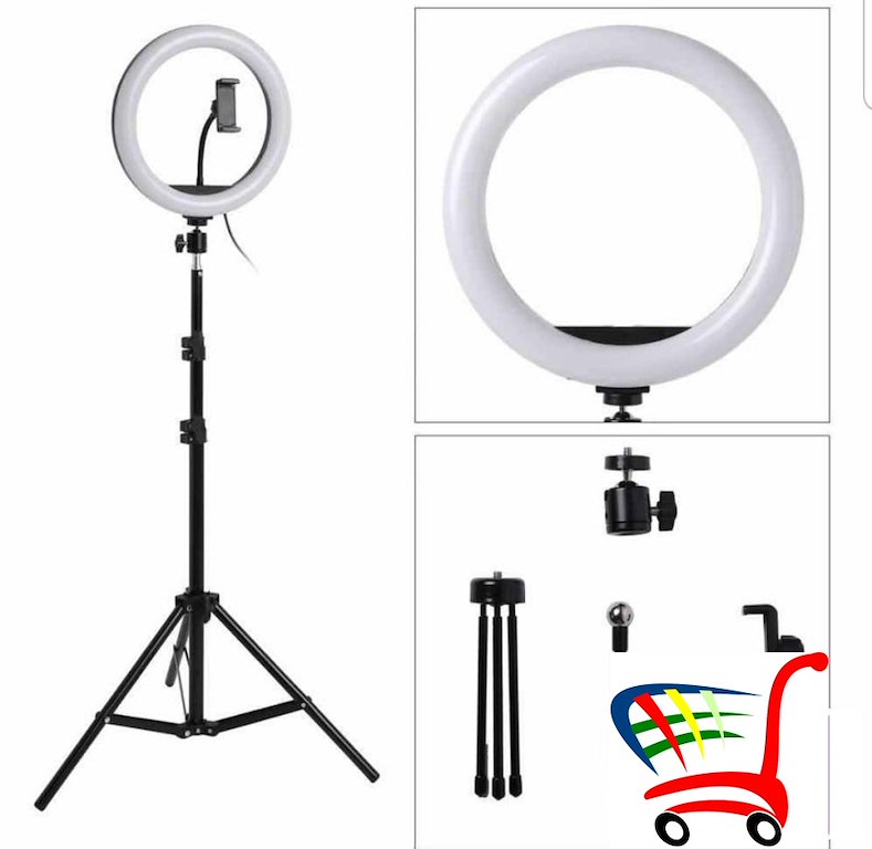 Ring Light 26cm Ring light sa stativom Svetleci prsten 10″ – Ring Light 26cm Ring light sa stativom Svetleci prsten 10″