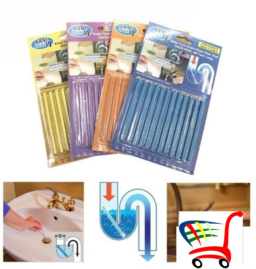 Sani Sticks – Magicni stapici Za ČIŠĆENJE Slivnika i Odvoda – Sani Sticks – Magicni stapici Za ČIŠĆENJE Slivnika i Odvoda