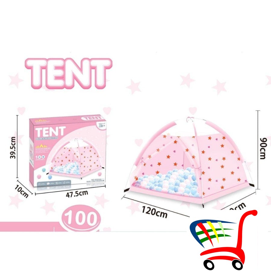 Šator za decu +100 loptica – Šator za decu +100 loptica