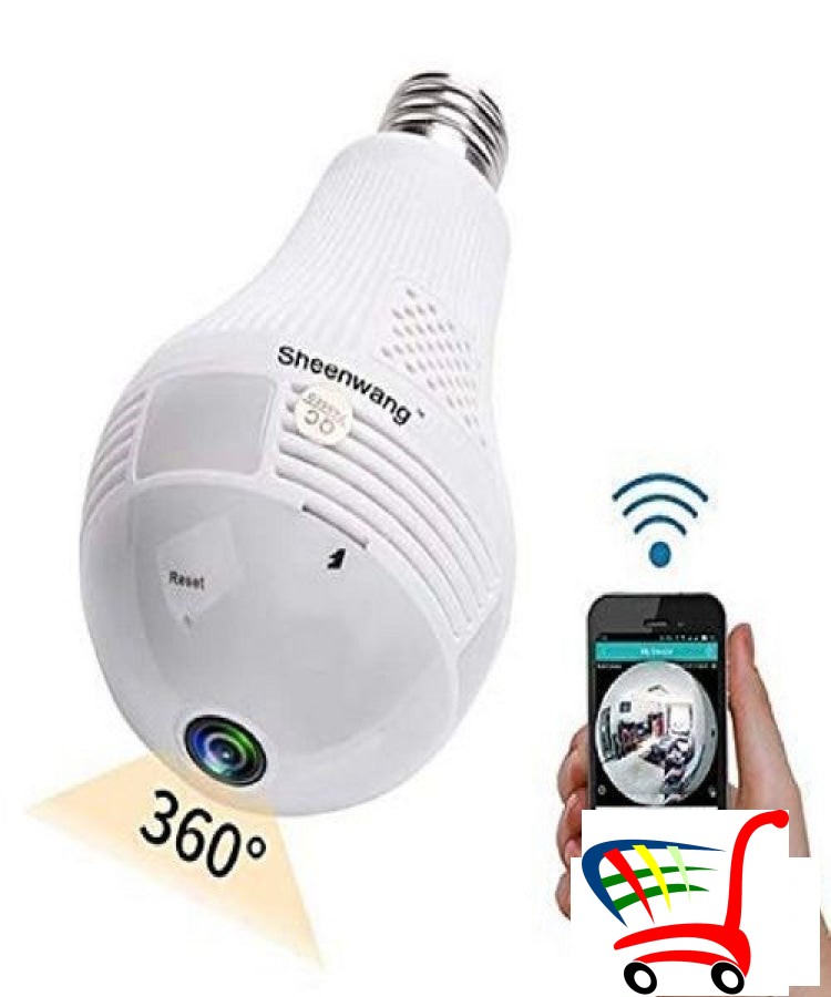 Sijalica Kamera Led Bežična WiFi 360 Stepeni – Sijalica Kamera Led Bežična WiFi 360 Stepeni