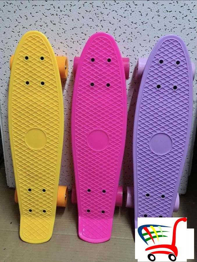 Skejtbord – penibord – penny board zuti / rozi / ljubicasti – Skejtbord – penibord – penny board zuti / rozi / ljubicasti