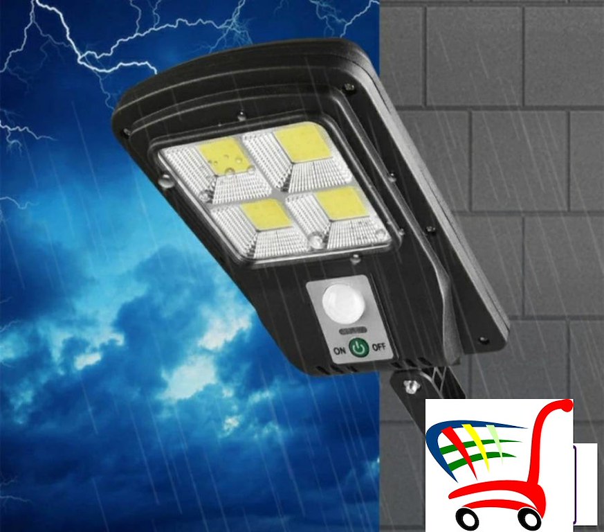 Solarna ulicna lampa sa senzorom pokreta + 48 cob diod – Solarna ulicna lampa sa senzorom pokreta + 48 cob diod