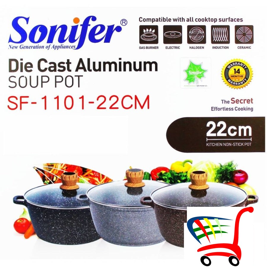 Sonifer SF-1101 22 CM lonac za kuvanje – Sonifer SF-1101 22 CM lonac za kuvanje
