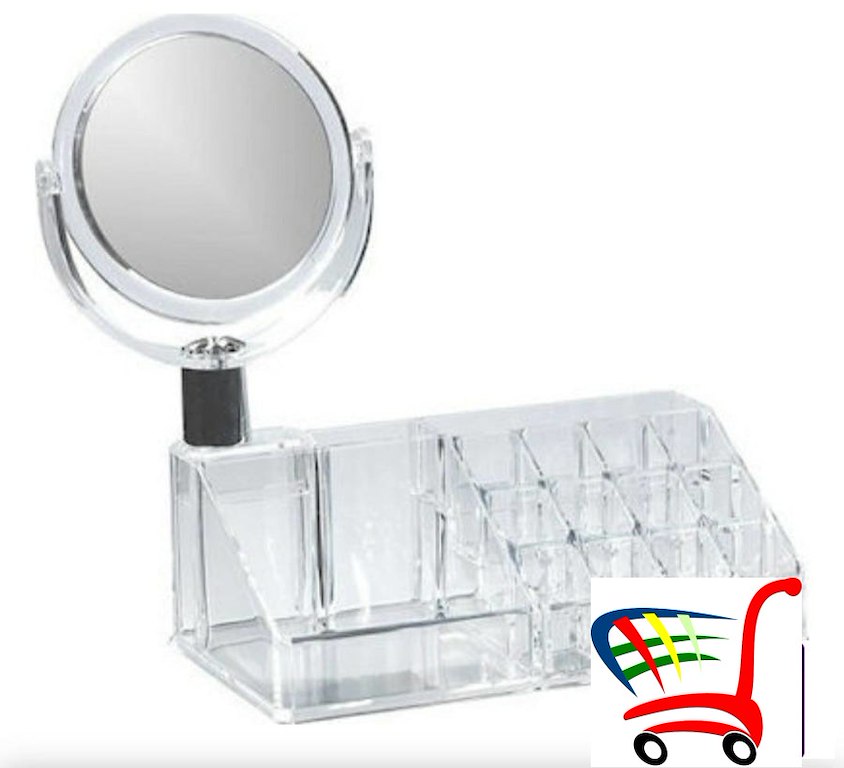 Stalak za šminku sa dvostranim ogledalom – Stalak za šminku sa dvostranim ogledalom