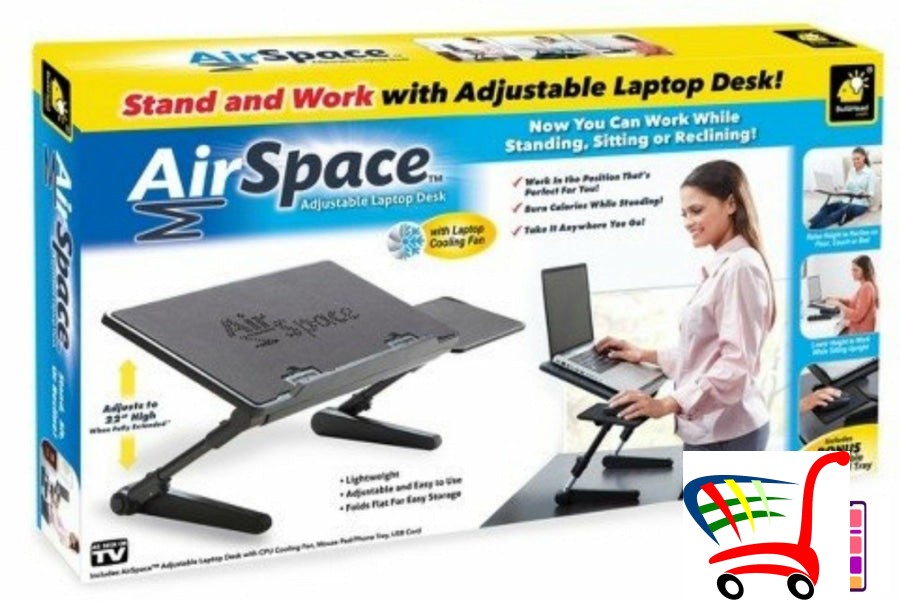 STO za laptop sa kulerom Air Space / sklopivi – STO za laptop sa kulerom Air Space / sklopivi