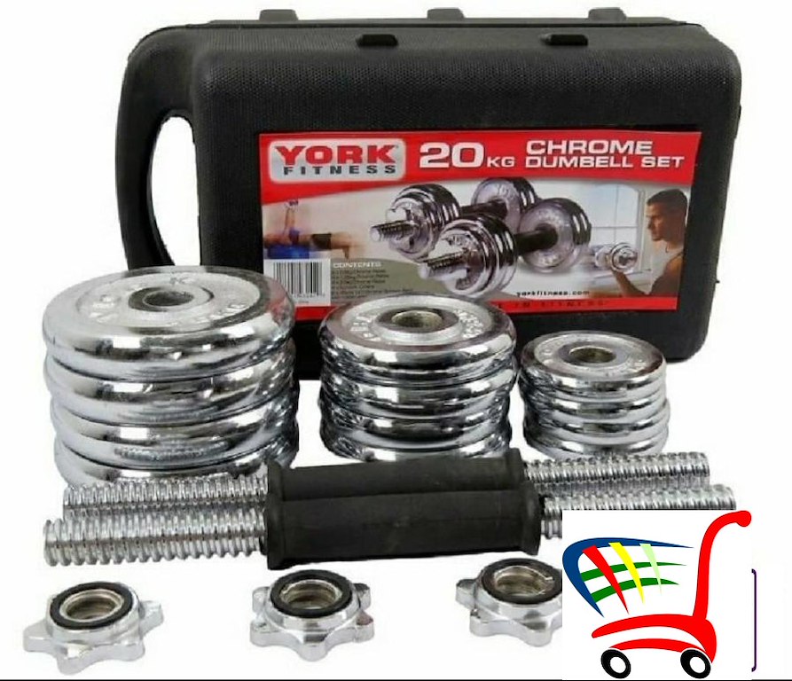 Teg tegovi bućice 20kg / YORK set – Teg tegovi bućice 20kg / YORK set