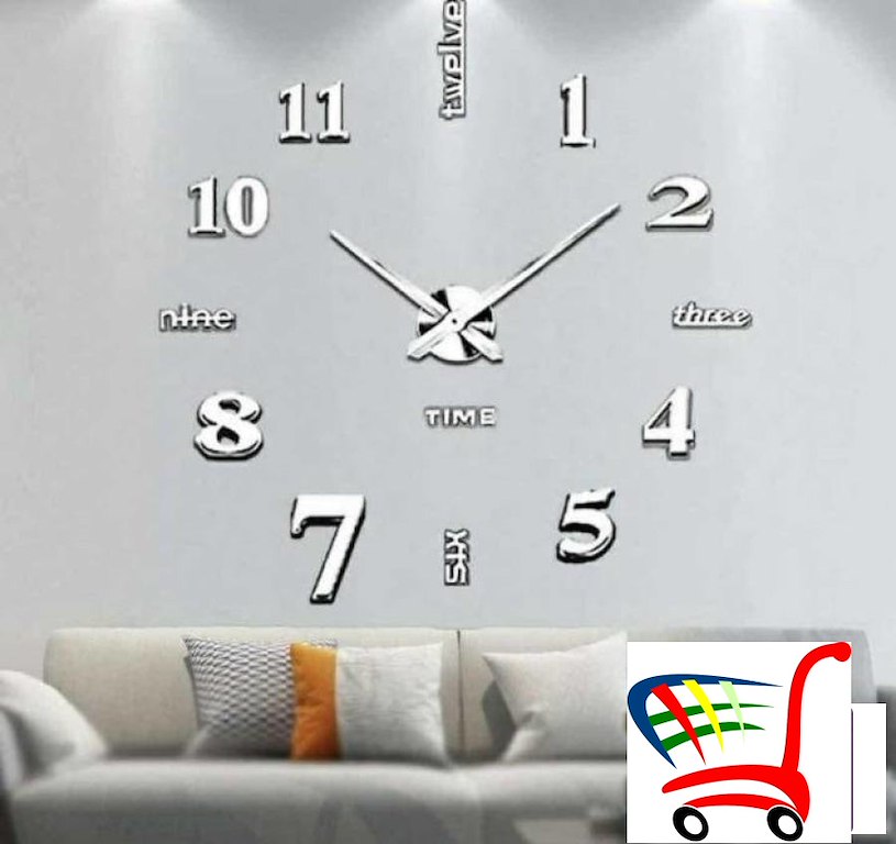 Zidni sat DIY CLOCK – rimski ili arapski brojevi – Zidni sat DIY CLOCK – rimski ili arapski brojevi