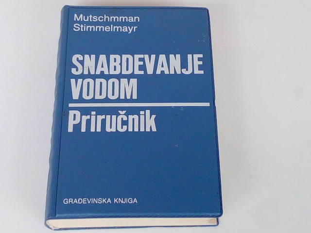 gv - SNABDEVANJE VODOM - Mucman ; Stimlmajer