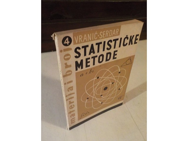 Vranic, Serdar - Statisticke metode