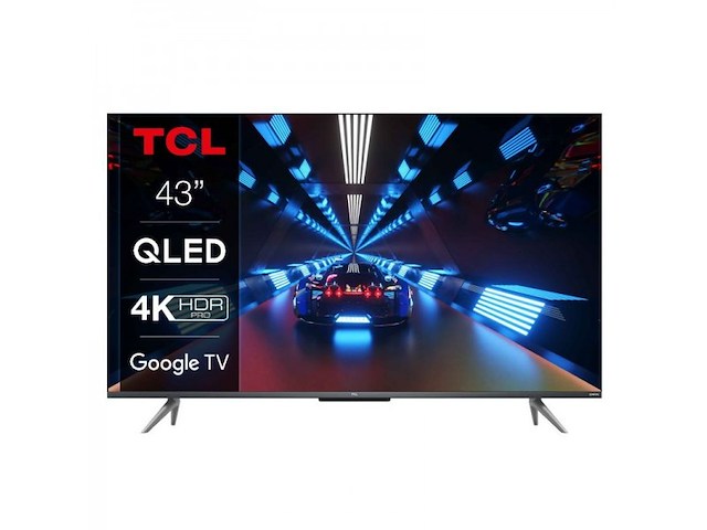 Televizor TCL 43C735/QLED/43`/4K HDR/144Hz/GoogleTV/crna