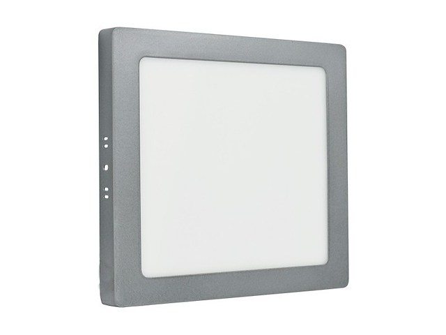 LED panel nadgradni kvadrat 18W saten hrom