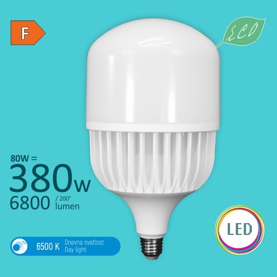 LED sijalica 80W E27 6500K hladno bela