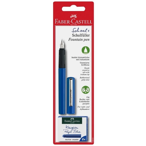 Faber Castell nalivpero + patroni 149811 plava