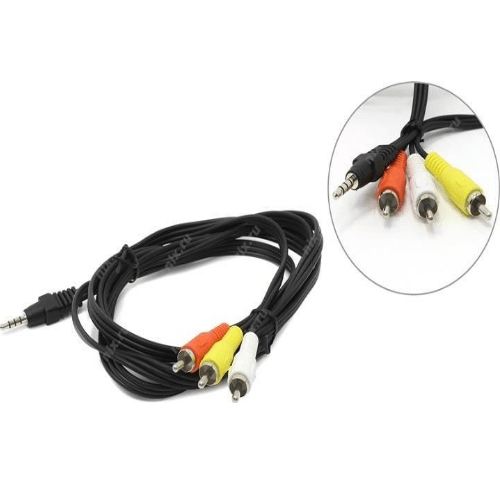 Gembird jack CCA-4P2R-2m AV 3,5mm 4-pin-3xRCA 2m black
