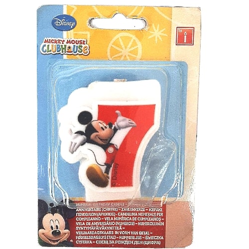 Svećica rođendanska br.7 Mickey Mouse Disney 483155