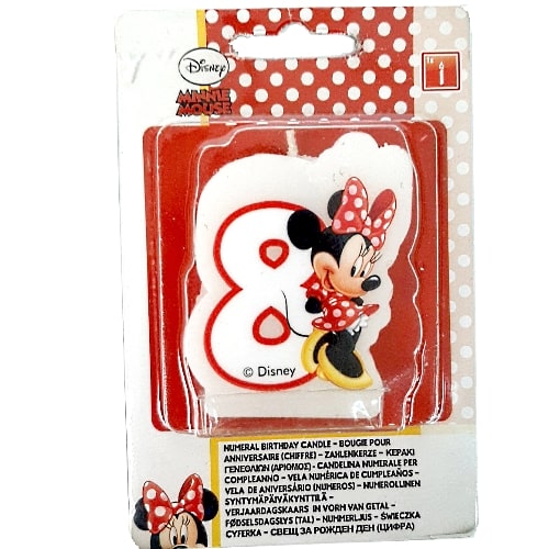 Svećica rođendanska br.8 Minnie Mouse Disney 482927