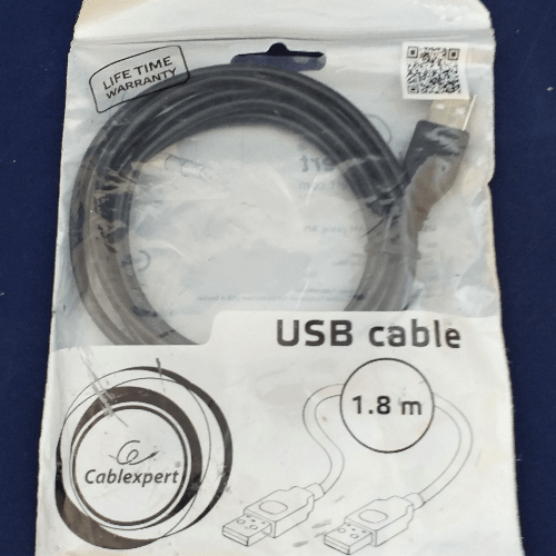 Kabl USB 2.0 male-a male round 1.80m black CCPUSB2-AMAM-6 3852