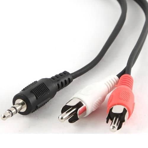 3.5mm stereo bananica na 2 RCA Gembird CCA-458-2.5m