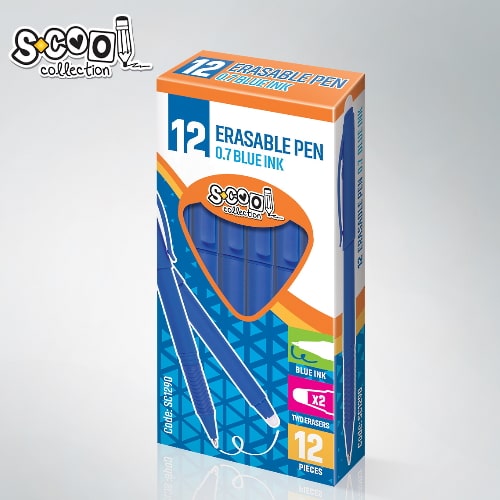 Gel olovka piši-briši 0.7mm plava S-cool SC1290 NS28898