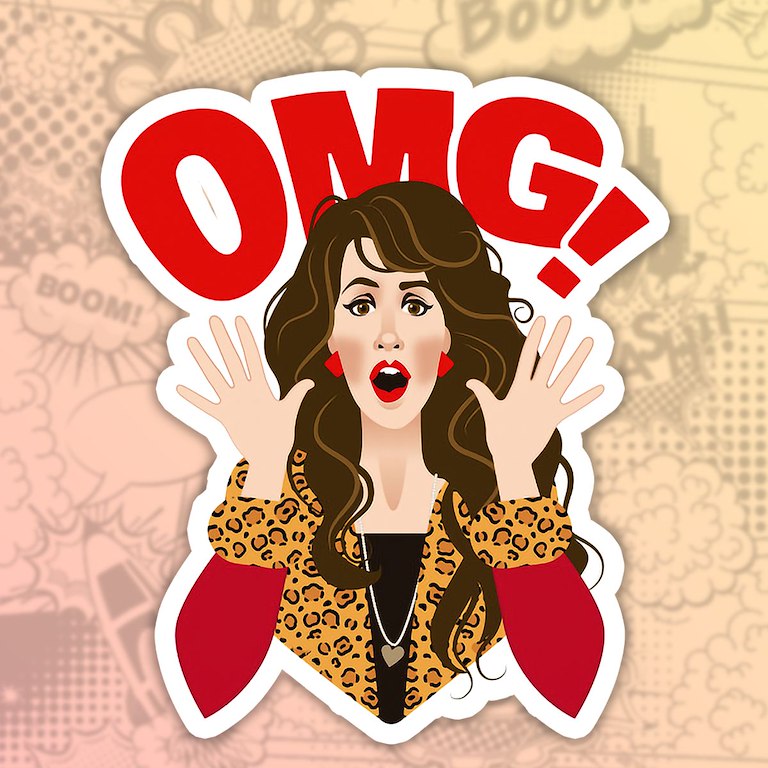 OH MY GOD… FRIENDS STIKER