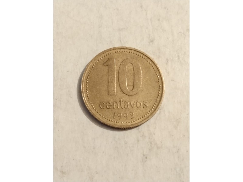 10 centavos 1992 argentina