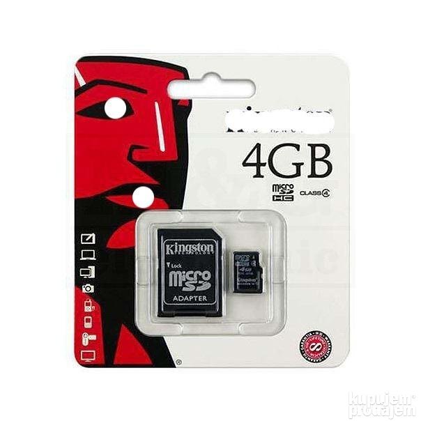 Memorijska – Micro SD 4GB + SD adapter – Memorijska – Micro SD 4GB + SD adapter