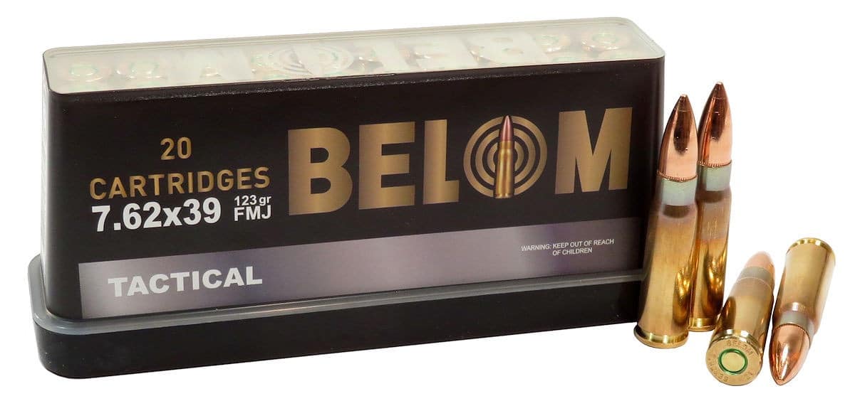 Metak 7,62×39 FMJ 123gr Belom