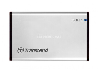 HDD External Enclosure 2.5", SATA, USB3.0, Aluminum case, Silver