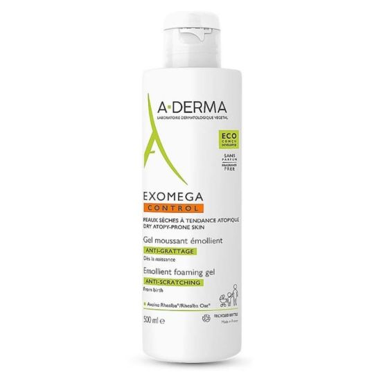 A-Derma Exomega Control penušavi gel za pranje 500 ml