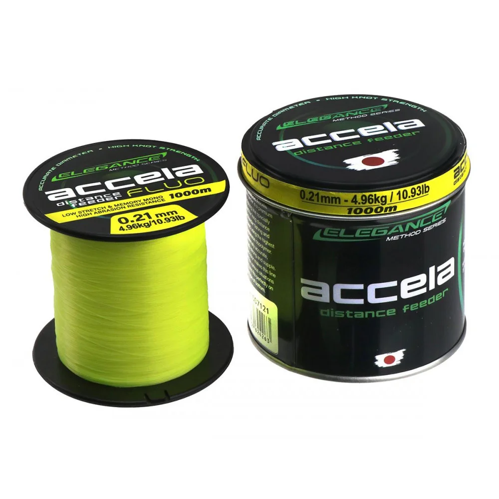 ELEGANCE METHOD ACCELA DISTANCE FEEDER FLUO 1000M 0.21MM