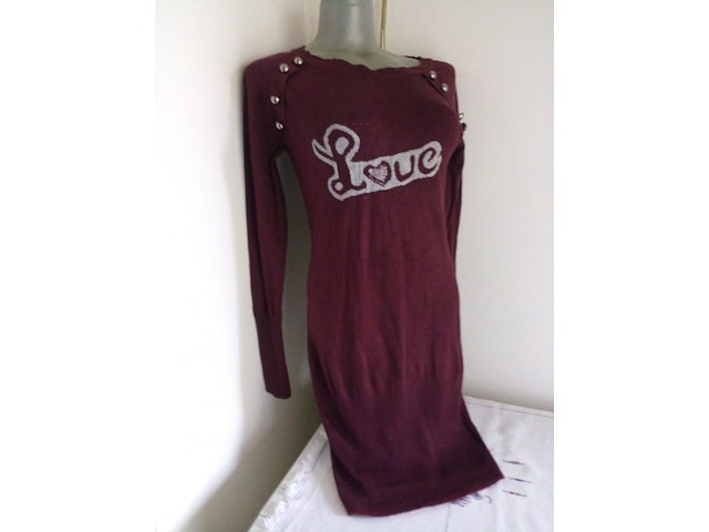 Love bordo dzemper tunika S/M