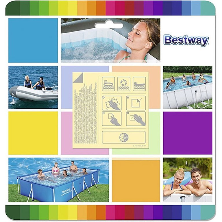 Bestway 62091 samolepljive zakrpe za bazen 6,5x6,5cmID EK000396112