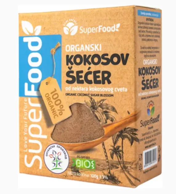SUPER FOOD Kokosov šećer 100 g ORGANIC
