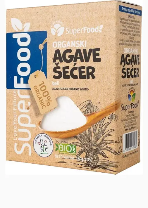 SUPER FOOD Agave beli šećer 150 g ORGANIC