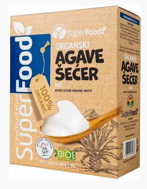 SUPER FOOD Agave beli šećer 300 g ORGANIC