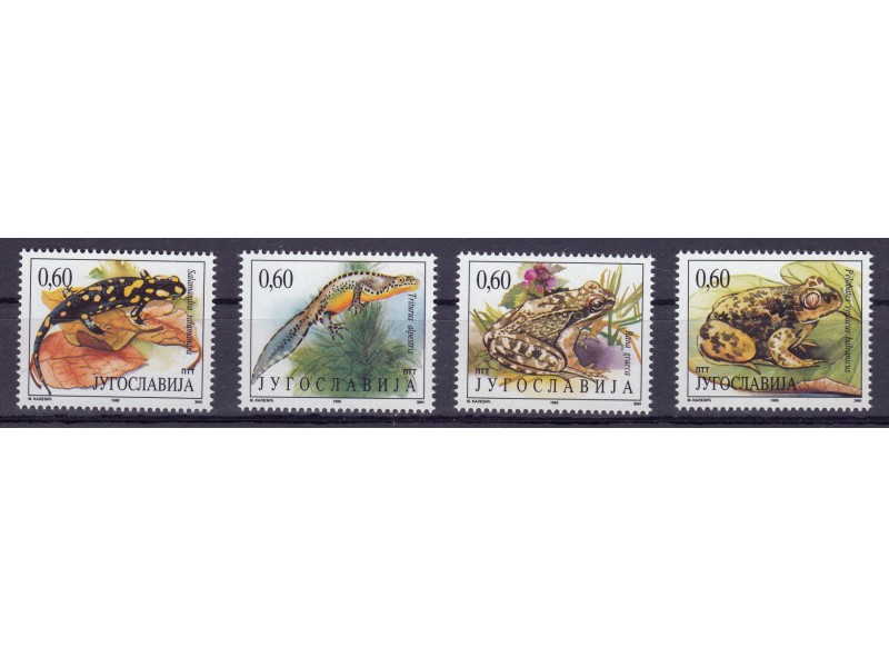 Jugoslavija 1995 Fauna Žabe serija MNH **