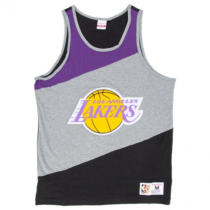 Los Angeles Lakers Mitchell and Ness HWC Colorblocked Cotton Tank Top majica