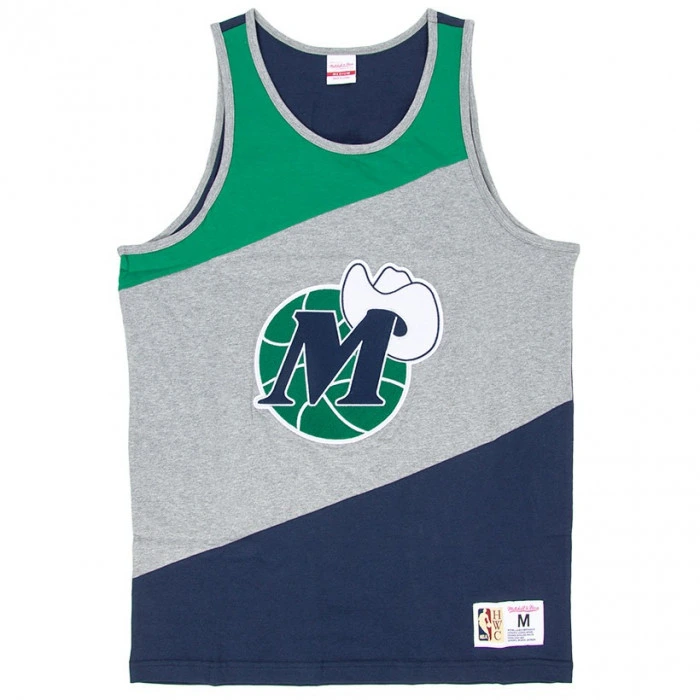 Dallas Mavericks Mitchell and Ness HWC Colorblocked Cotton Tank Top majica