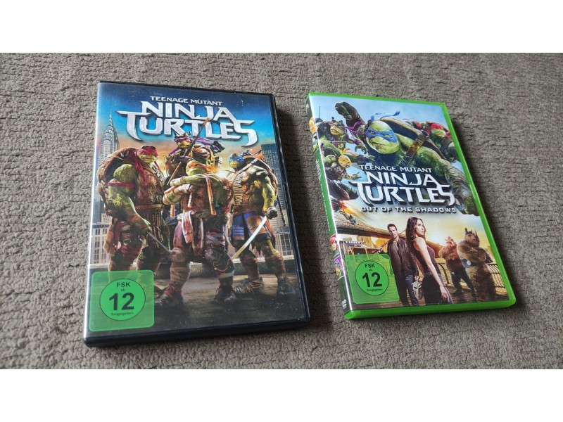 2 DVD TEENAGE MUTANT NINJA TURTLES,AUT OF THE SHADOWS