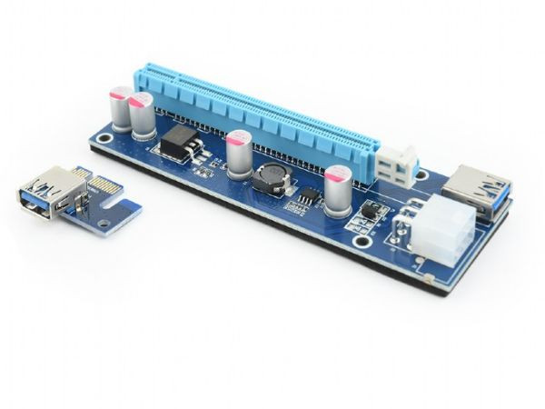 RC-PCIEX-03 Gembird PCI-Express riser add-on card, PCI-ex 6-pin power connector