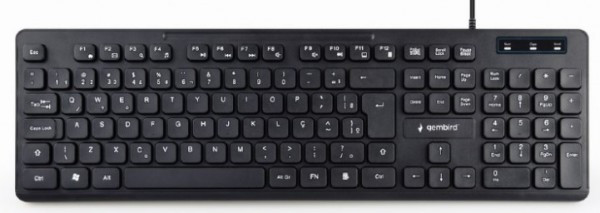 KB-MCH-04 Gembird Multimedijalna tastatura, chocolate, USB, US layout, Slim black