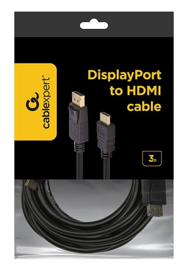 CC-DP-HDMI-3M Gembird DisplayPort na HDMI digital interface kabl 3m